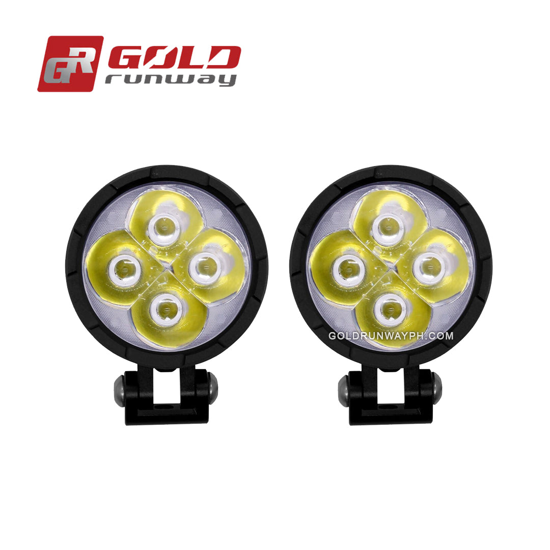 Gold Runway GR-ADV4 Spot 32W 6000K 3600LM Motorcycle Lights – Gold ...