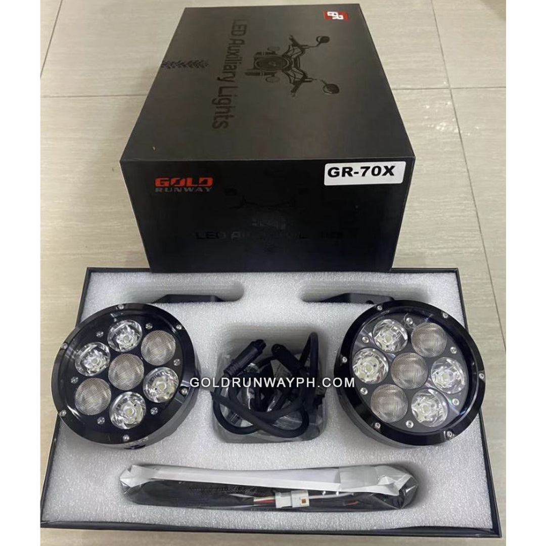 Gold Runway GR-70X Combo 70W 6000K 7500LM Motorcycle Lights – Gold ...